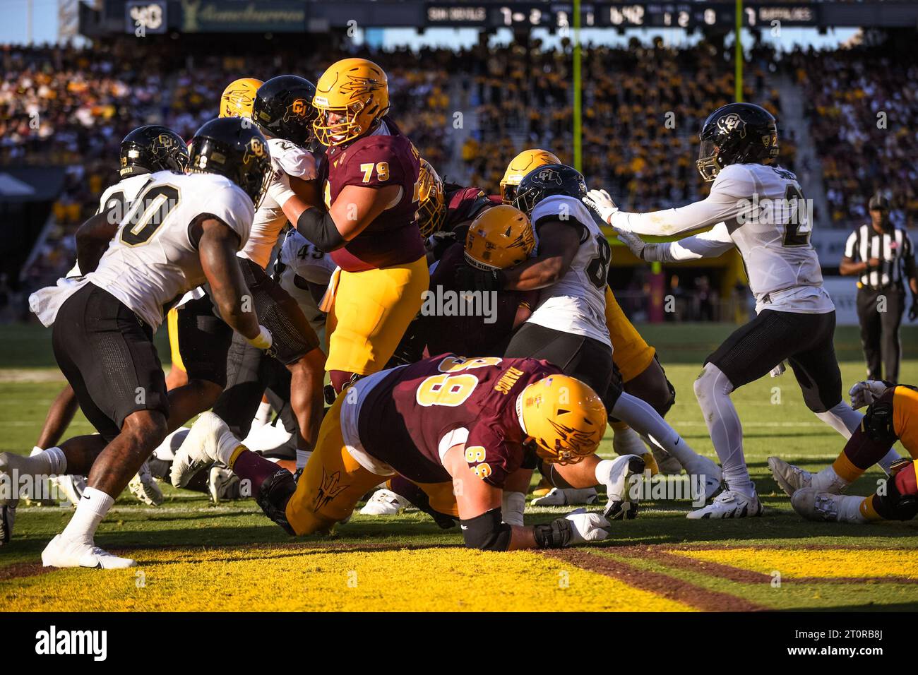Arizona State Sun Devils running back Cameron Skattebo (4) rushes in ...