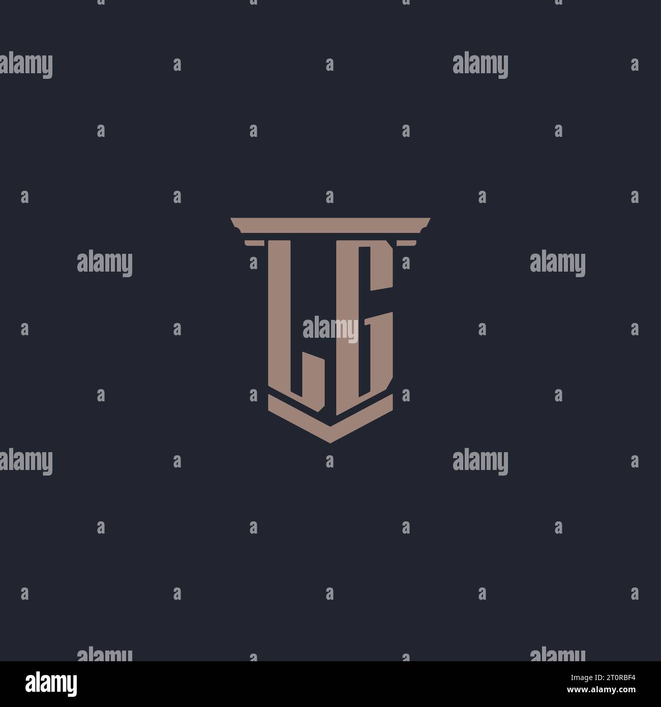 LG initial monogram logo with pillar style design Stock Vector Image & Art - Alamy