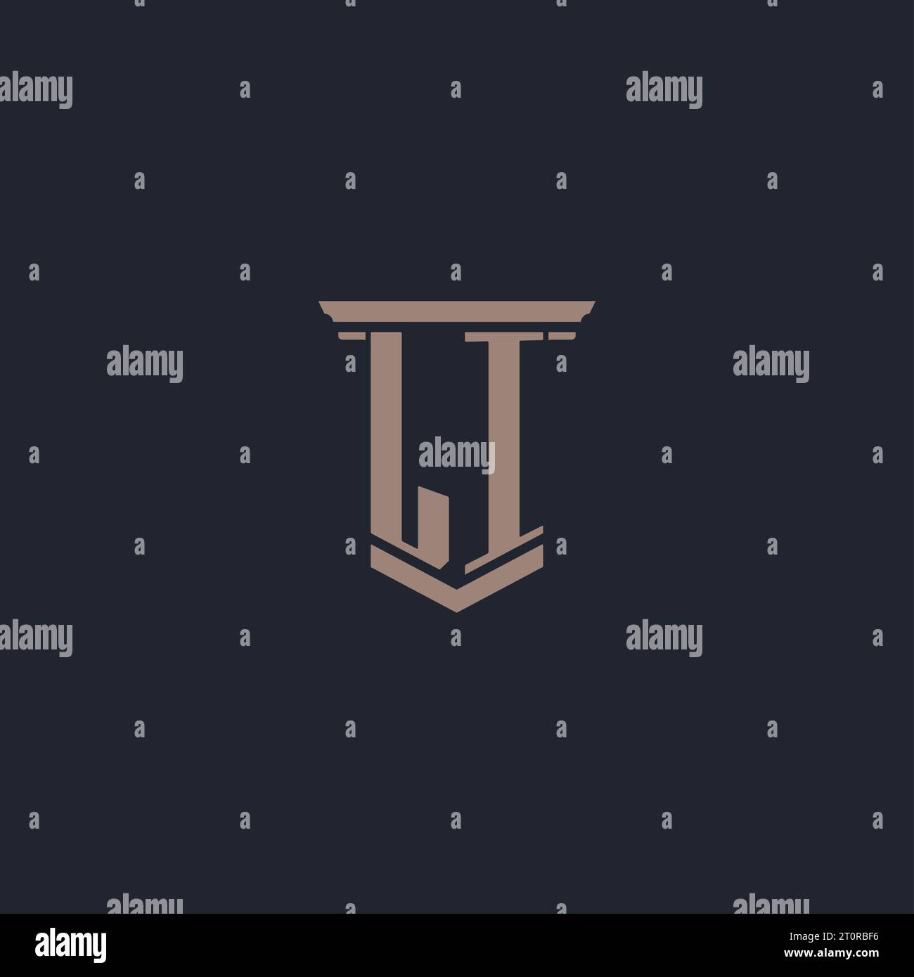 LI initial monogram logo with pillar style design Stock Vector Image ... LI initial monogram logo with pillar style design Stock Vector Image ...