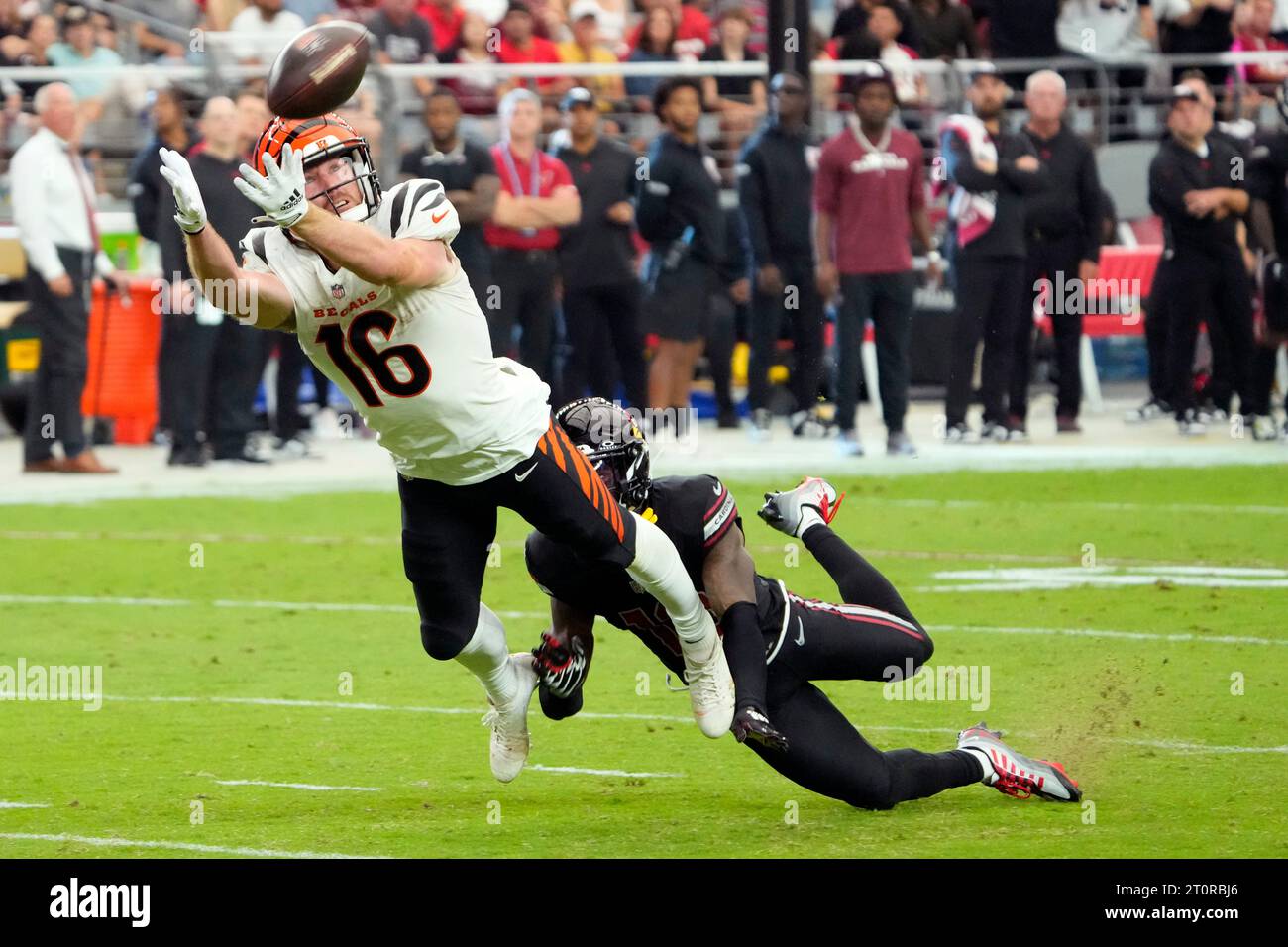Cincinnati Bengals wide receiver Trenton Irwin (16) can't make the ...
