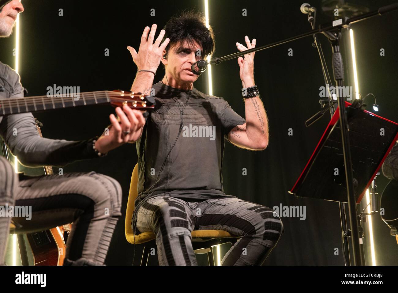 Newcastle, UK - Gary Numan performs an acoustic set on the first night ...