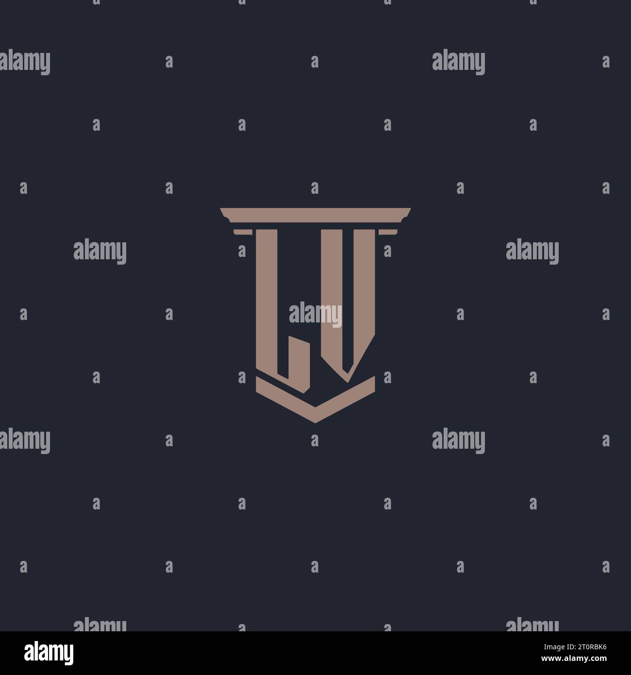 Initial lv logo hi-res stock photography and images - Alamy