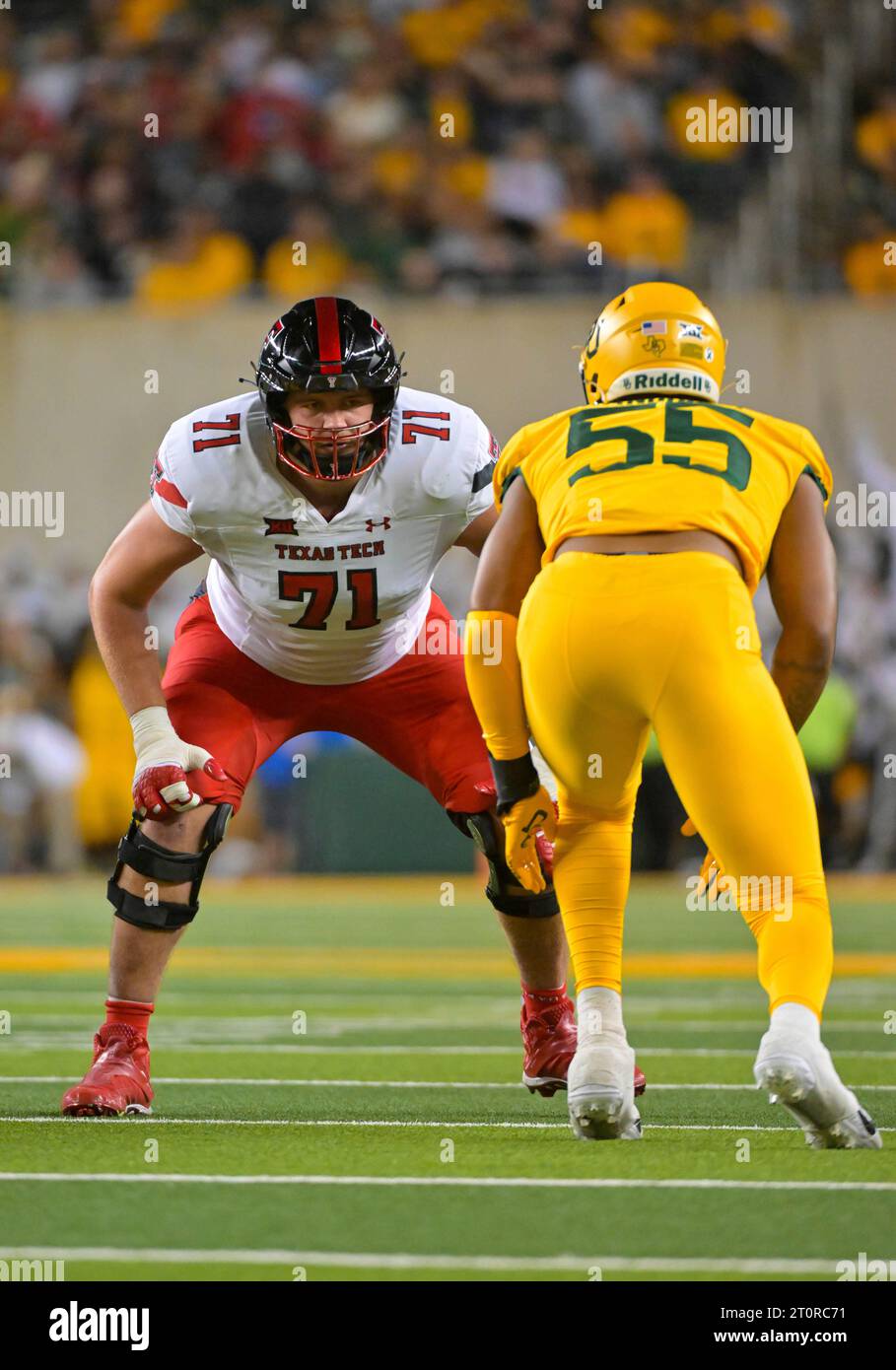 October 7 2023: Texas Tech Red Raiders offensive lineman Monroe Mills ...