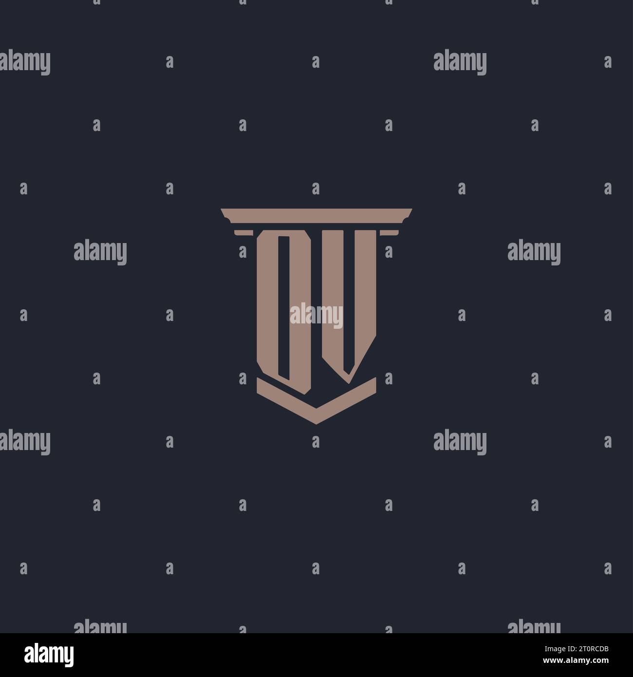 OV initial monogram logo with pillar style design Stock Vector Image ... OV initial monogram logo with pillar style design Stock Vector Image ...