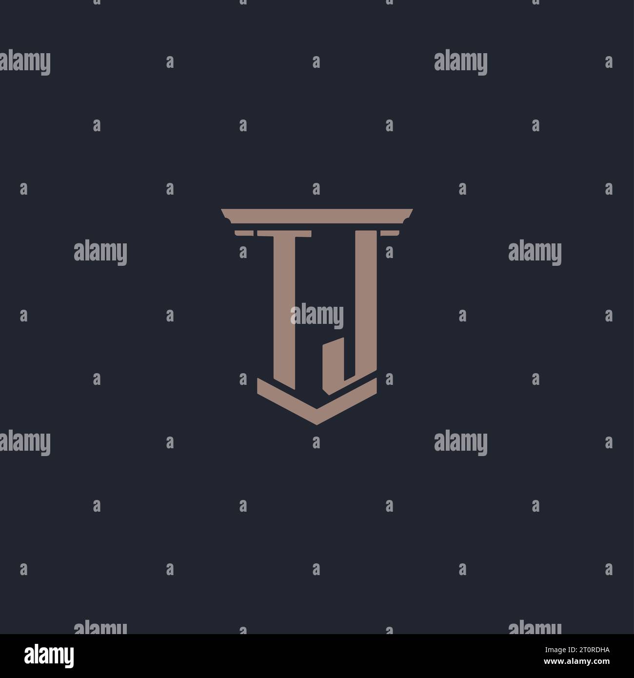 Initial tj logo hi-res stock photography and images - Alamy