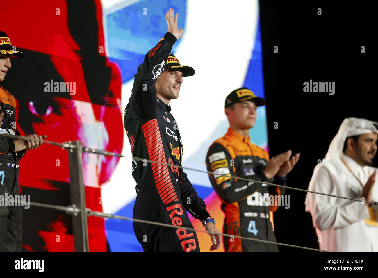 VERSTAPPEN Max (ned), Red Bull Racing RB19, portrait podium during the ...