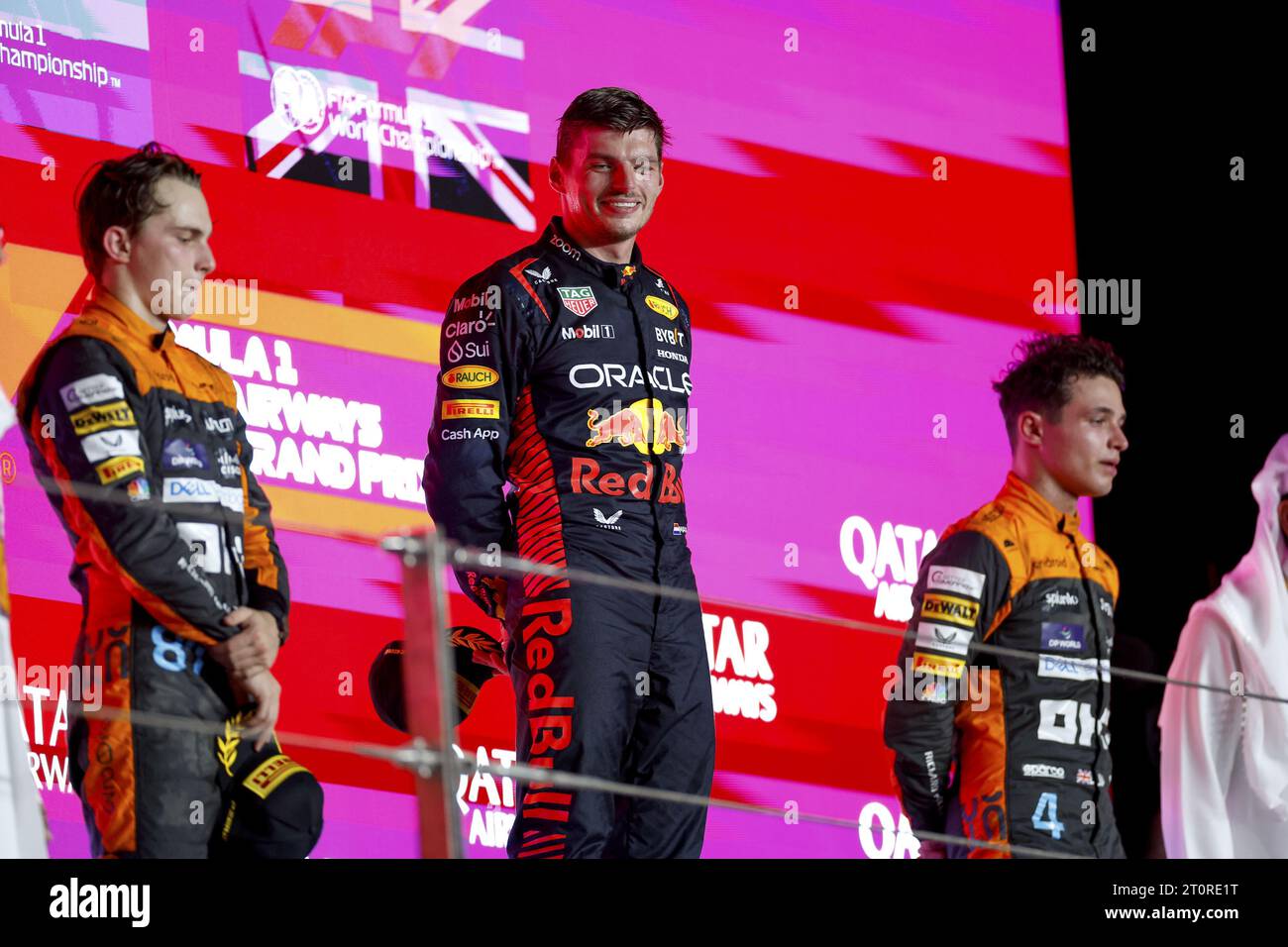 VERSTAPPEN Max (ned), Red Bull Racing RB19, portrait PIASTRI Oscar (aus), McLaren F1 Team MCL60 ...