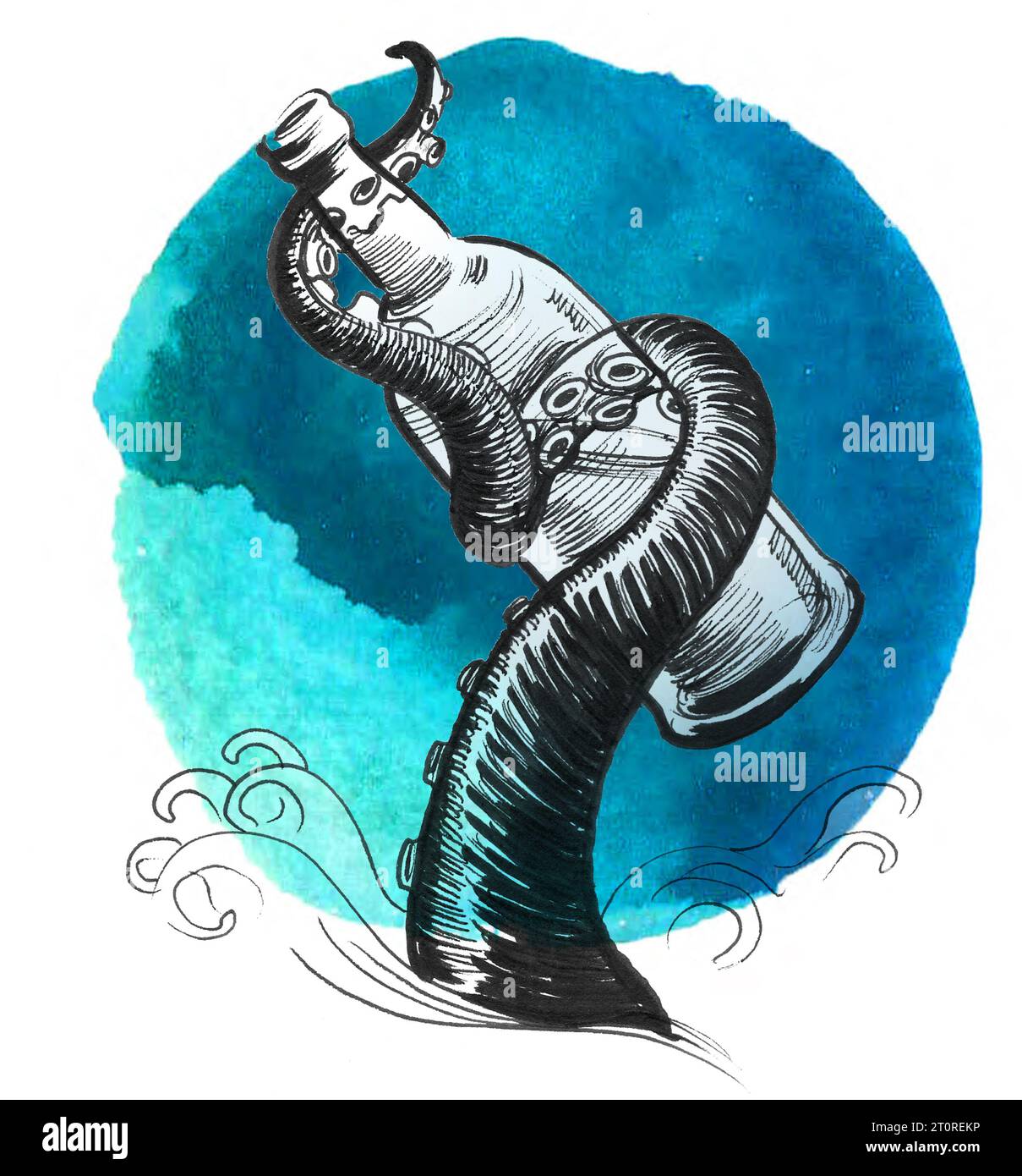 Tentacle drawing hi-res stock photography and images - Alamy