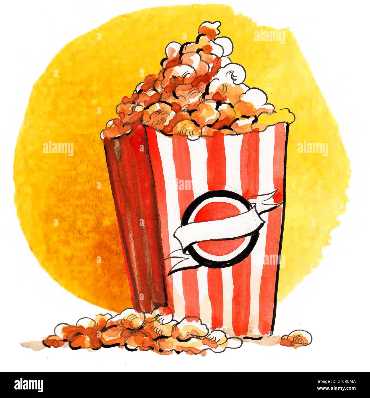 Popcorn sketch hi-res stock photography and images - Alamy