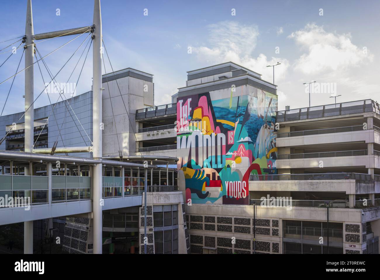 The World is yours mural outside Westquay as part of the MultiStories ...