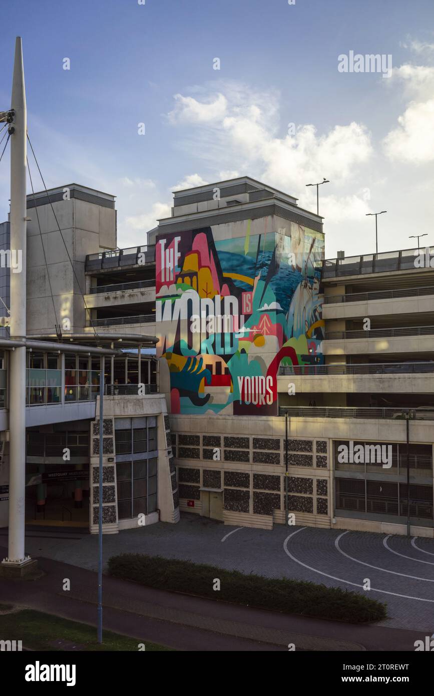 The World is yours mural outside Westquay as part of the MultiStories ...