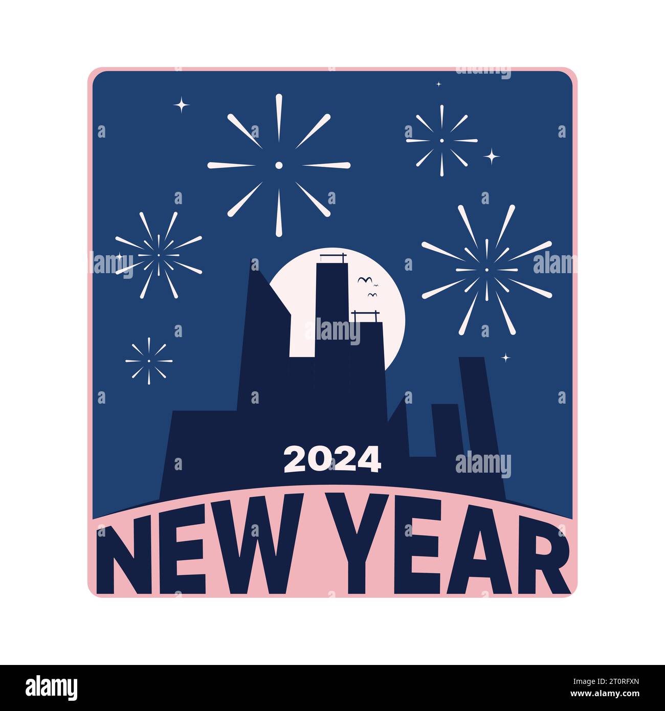 Year 2024 vector hi-res stock photography and images - Alamy