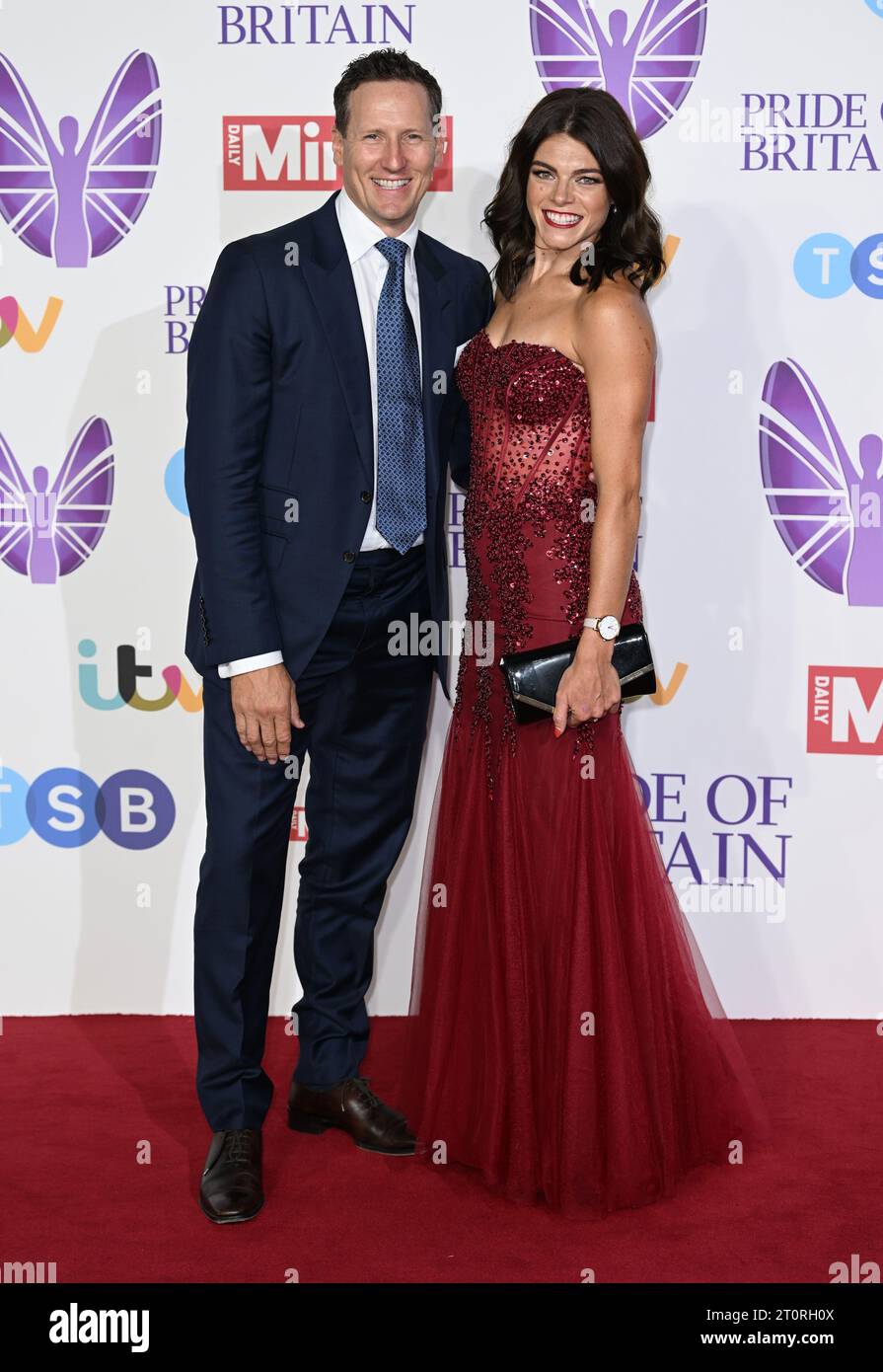 London, UK. October 8th, 2023. Brendan Cole and Lauren Steadman ...