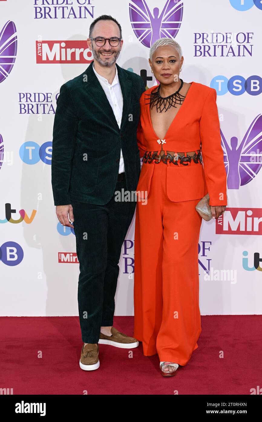 London, UK. October 8th, 2023. Monica Galetti and husband arriving at ...