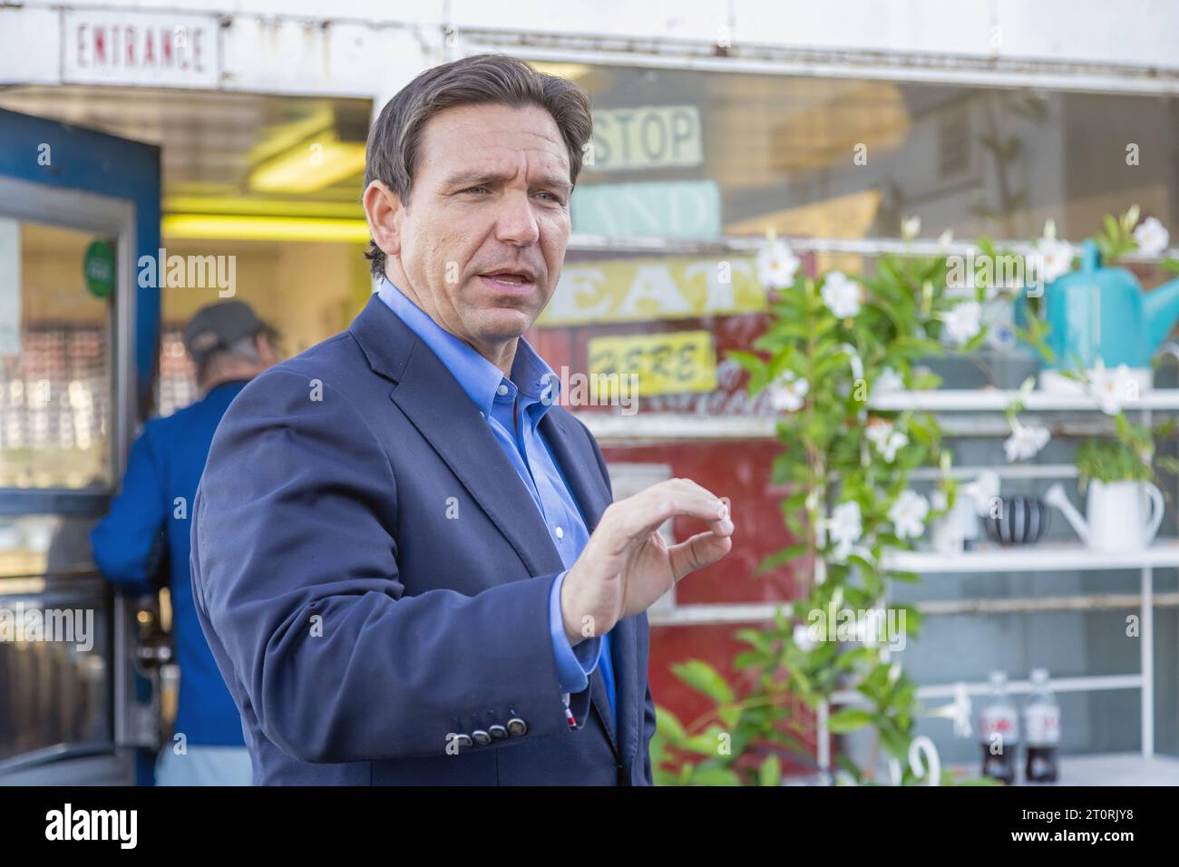 Florida Governor Ron DeSantis made a campaign visit to Jake & Walt’s ...