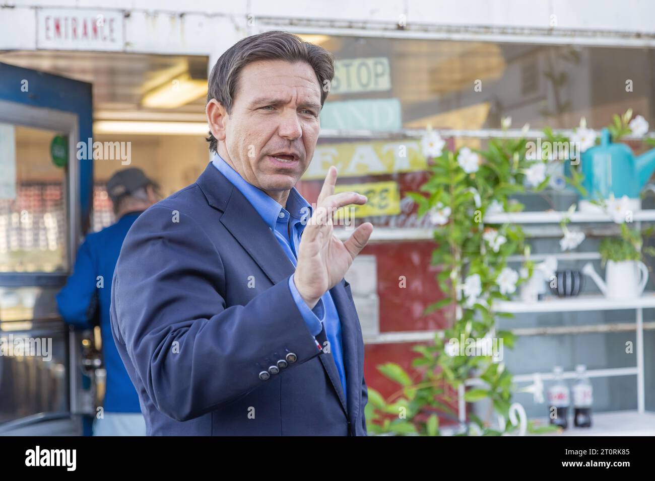 Florida Governor Ron DeSantis made a campaign visit to Jake & Walt’s ...