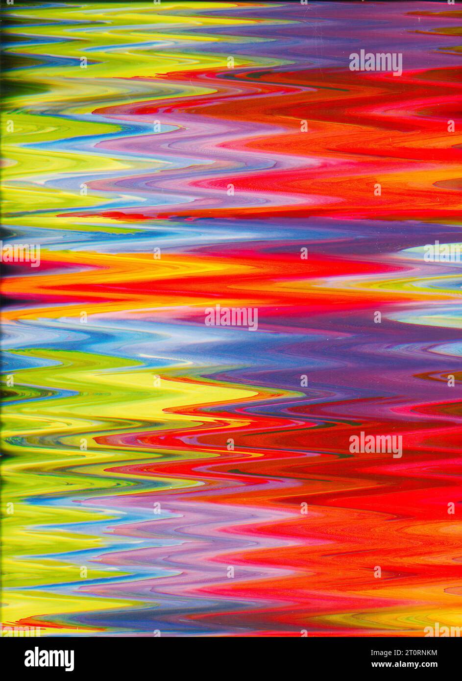 color glitch background noise texture red yellow Stock Photo - Alamy