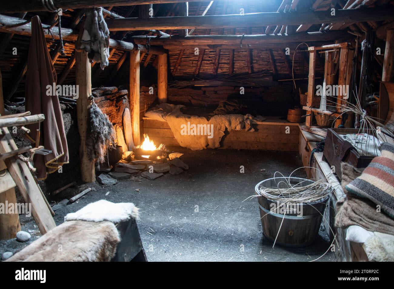 Viking longhouse interior hi-res stock photography and images - Alamy