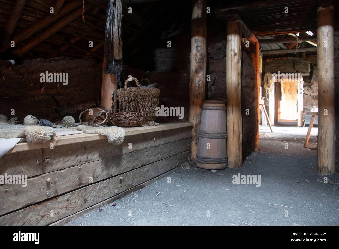 Viking longhouse interior hi-res stock photography and images - Alamy
