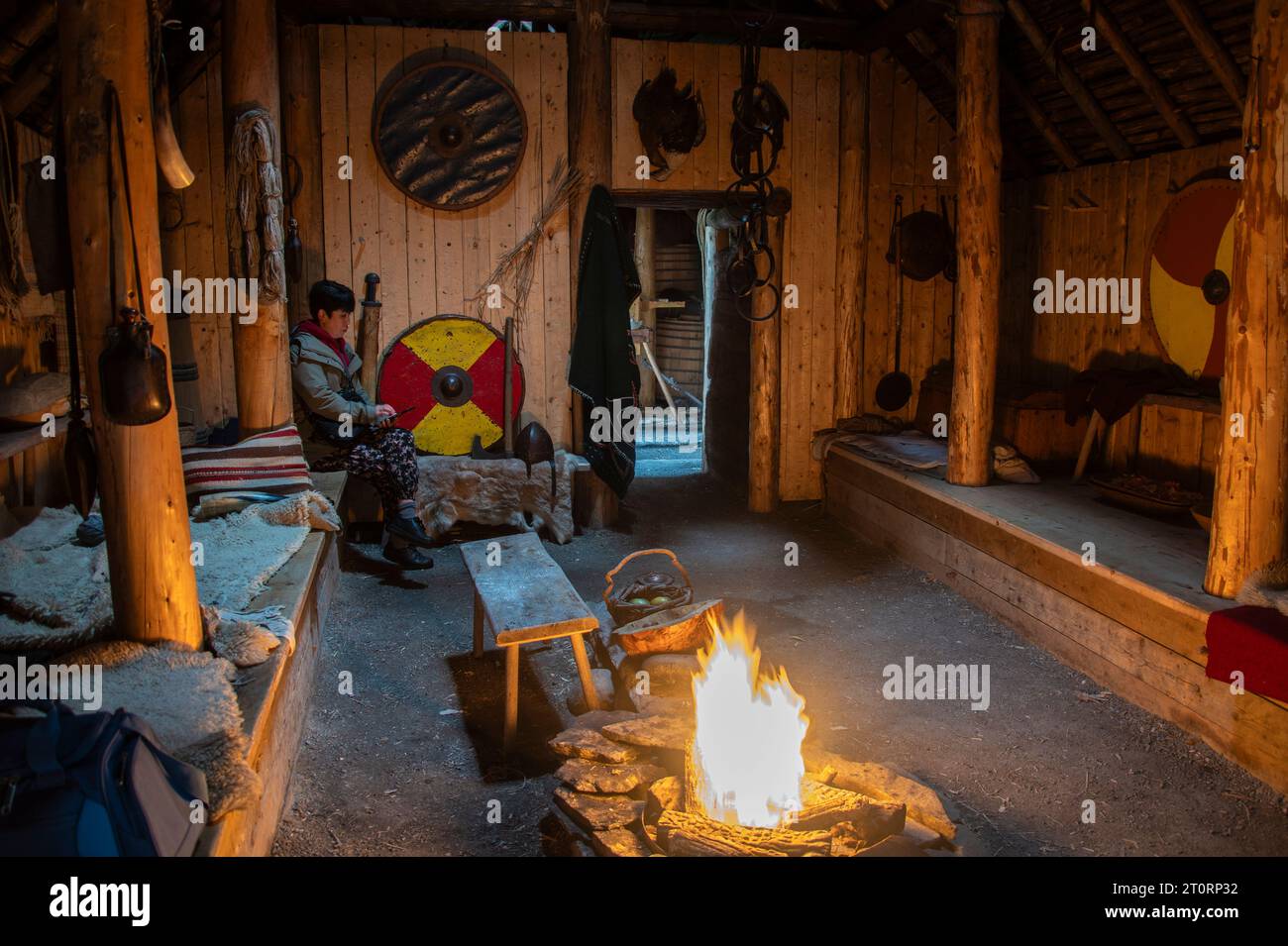 Viking longhouse archaeological hi-res stock photography and images - Alamy