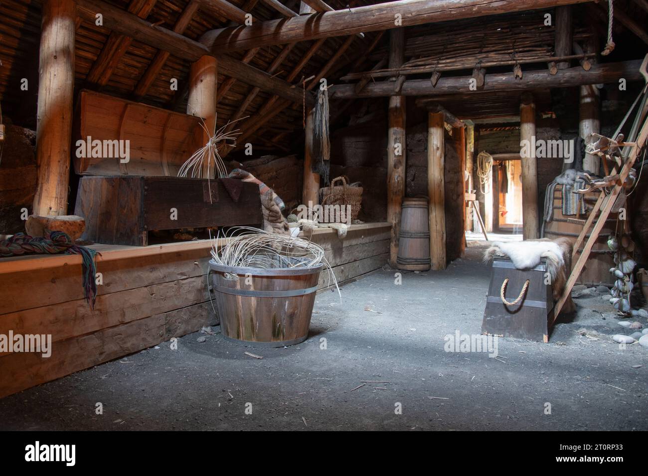 Viking longhouse interior hi-res stock photography and images - Alamy