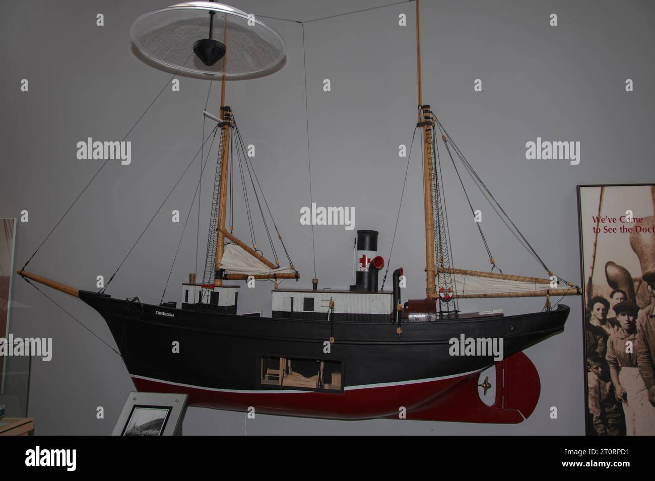 Strathcona medical ship model at the Grenfell Historic Properties in St ...