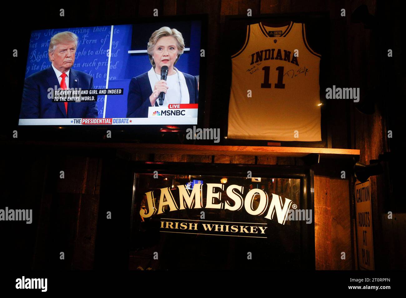 100916 - Bloomington, Indiana, USA: Hillary Clinton and Donald Trump ...