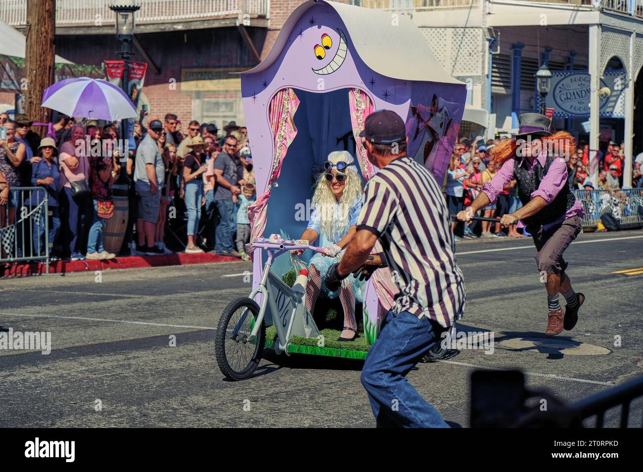 The Virginia City Outhouse races is an annual event that takes place in ...