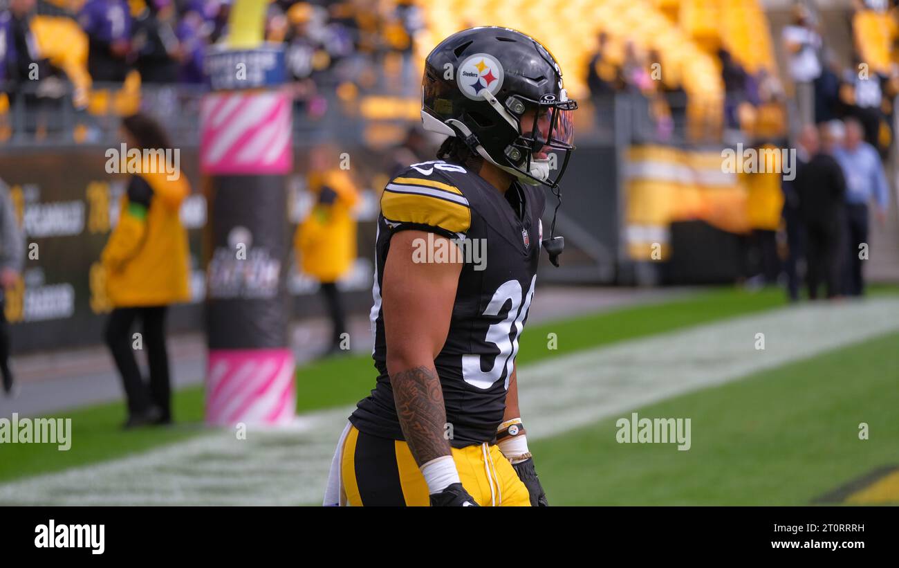 Pittsburgh, PA, USA. 08th Oct, 2023. Jaylen Warren #30 during the ...