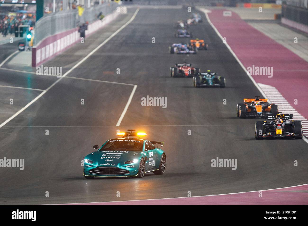 Doha, Qatar. 8th Oct, 2023. F1 Safety Car, Aston Martin Vantage, F1 ...