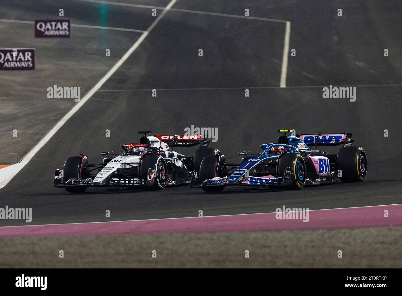 Doha, Qatar. 8th Oct, 2023. #40 Liam Lawson (NZL, Scuderia AlphaTauri ...