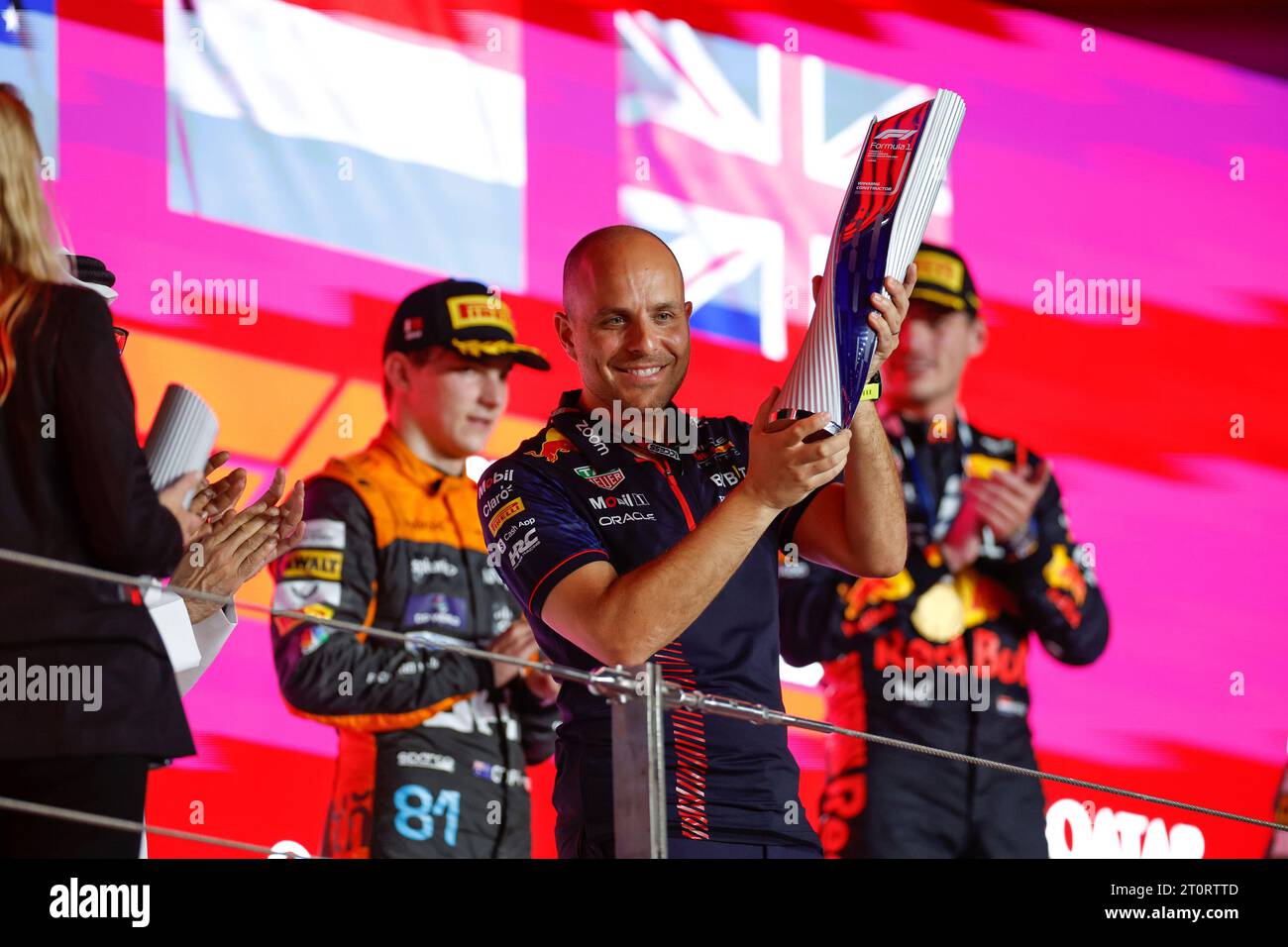 Doha, Qatar. 8th Oct, 2023. Gianpiero Lambiase (Oracle Red Bull Racing ...