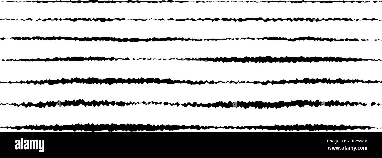 Jagged uneven line set. Black scribble stroke collection. Grunge wavy ...