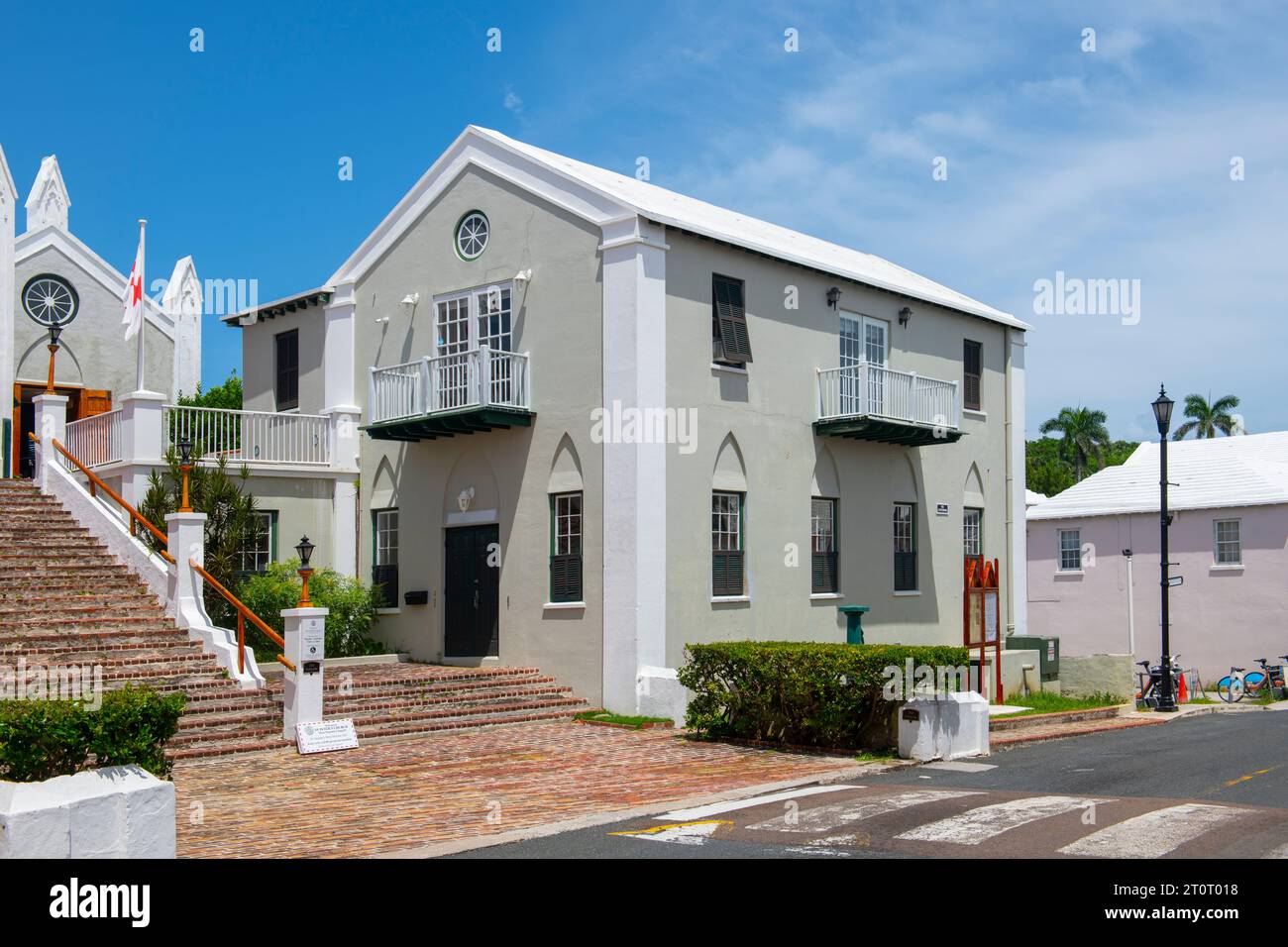 St. Peter's Church on 33 York Street in St. George's town center in ...