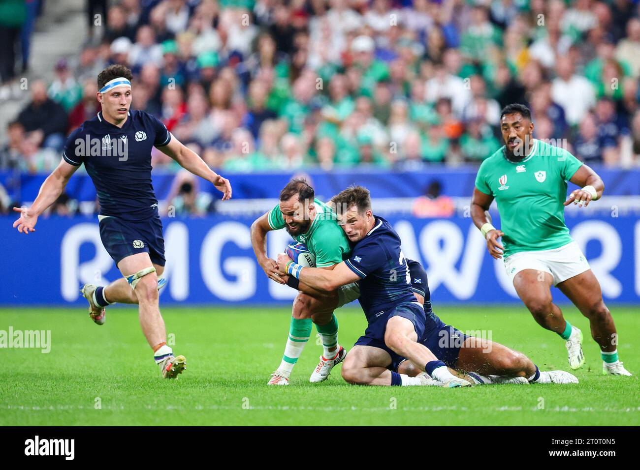 Saint Denis, France. 07th Oct, 2023. Jamison Gibson-Park #9 of Ireland ...