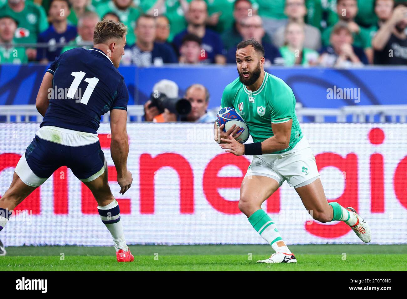 Saint Denis, France. 07th Oct, 2023. Jamison Gibson-Park #9 of Ireland ...