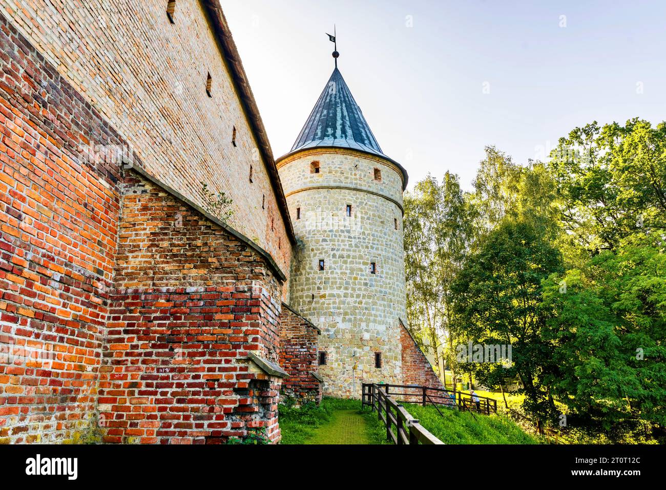 View of the Forge Tower, which is surrounded by high fortress walls ...