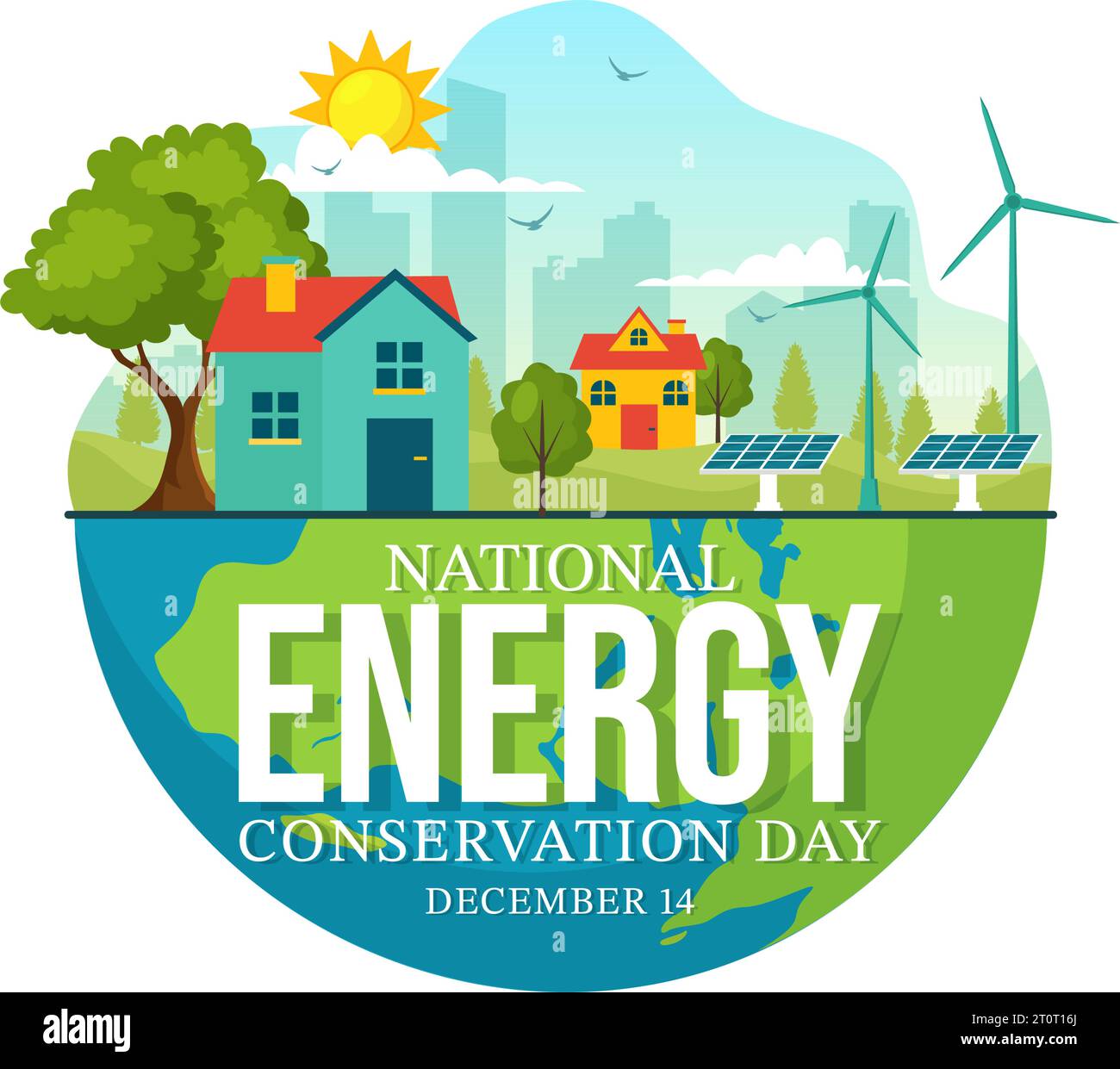 National Energy Conservation Day Vector Illustration on 14 December for ...