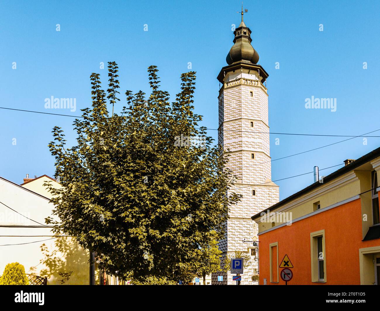 Market square with ancient town hall hi-res stock photography and ...