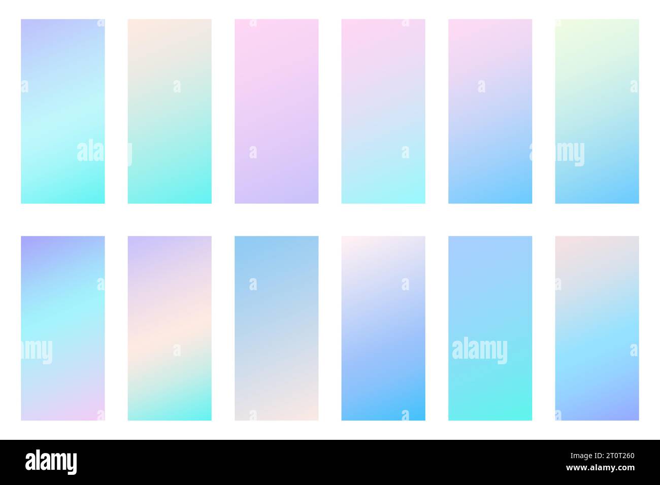 Pastel gradient backgrounds. Winter light blue and purple sky. Abstract ...
