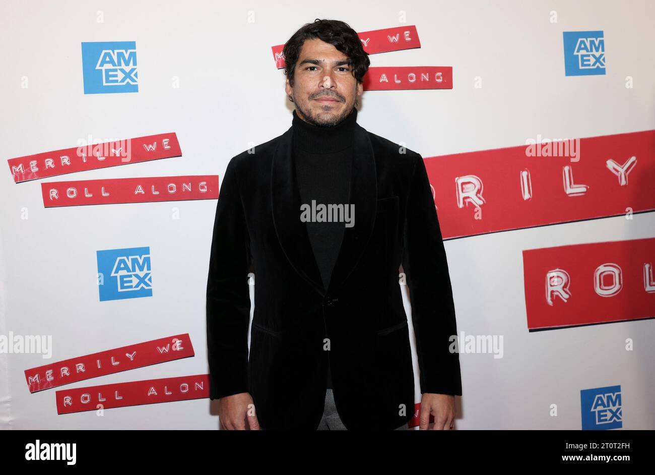 Raul Castillo attends broadway's red carpet celebration of "Merrily We ...