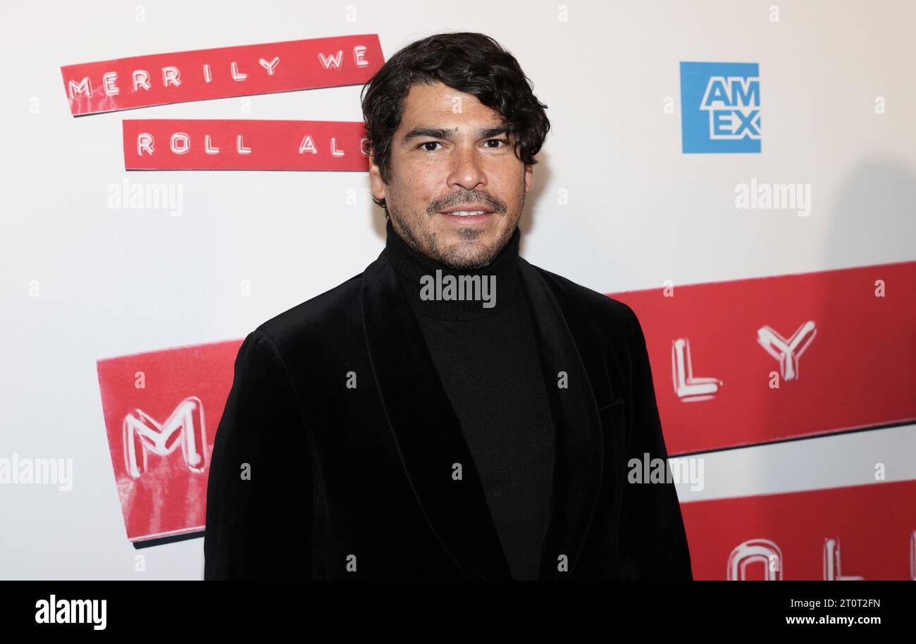 Raul Castillo attends broadway's red carpet celebration of "Merrily We ...