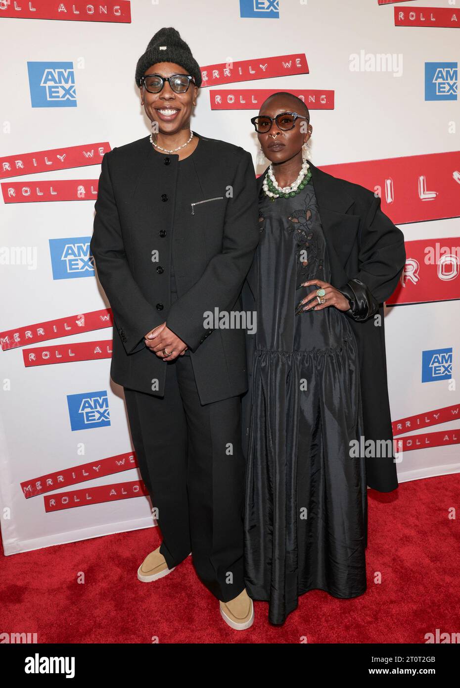 Lena Waithe, left and Cynthia Erivo attend broadway's red carpet ...