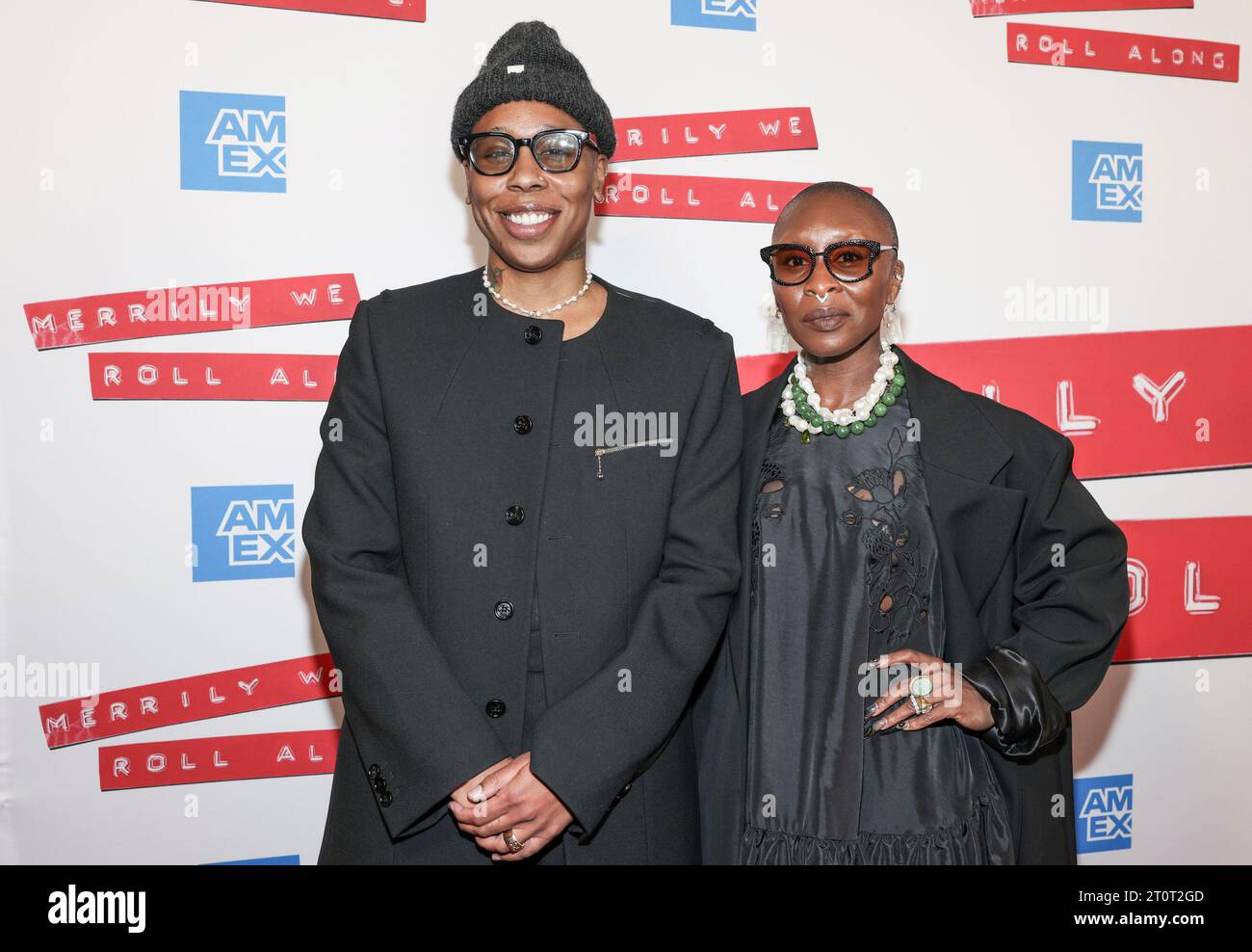 Lena Waithe, left and Cynthia Erivo attend broadway's red carpet ...