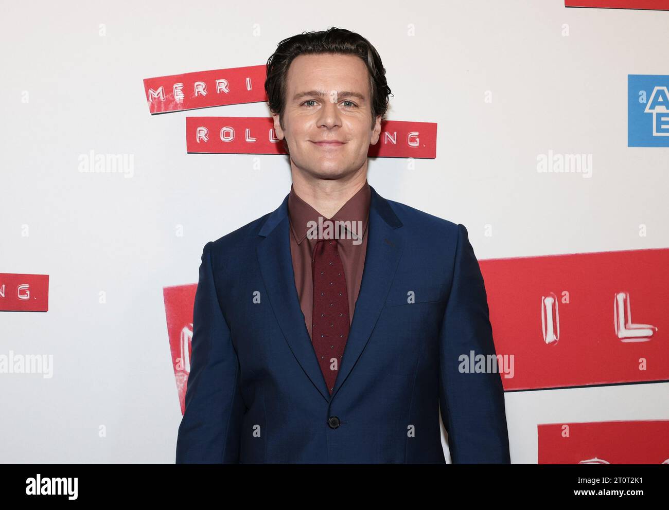 Jonathan Groff attends broadway's red carpet celebration of "Merrily We ...