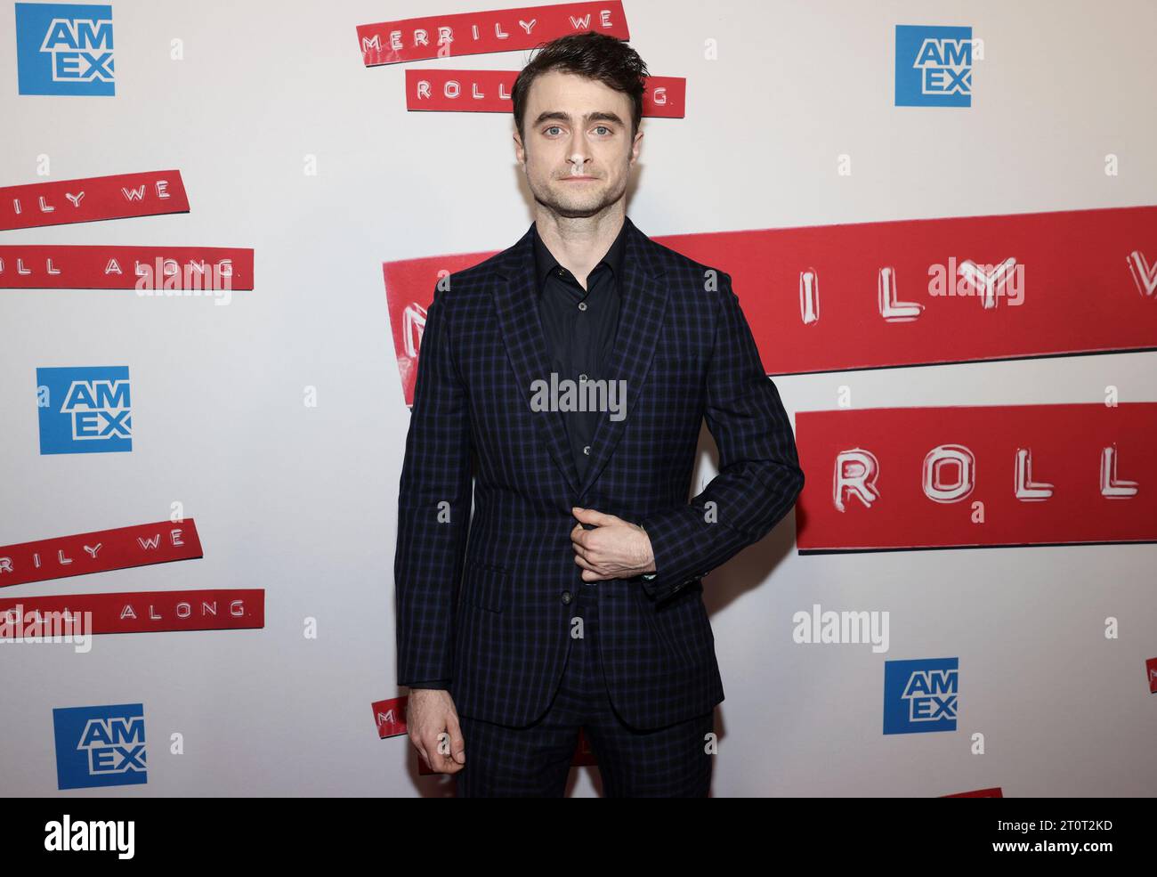 Daniel Radcliffe attends broadway's red carpet celebration of "Merrily ...