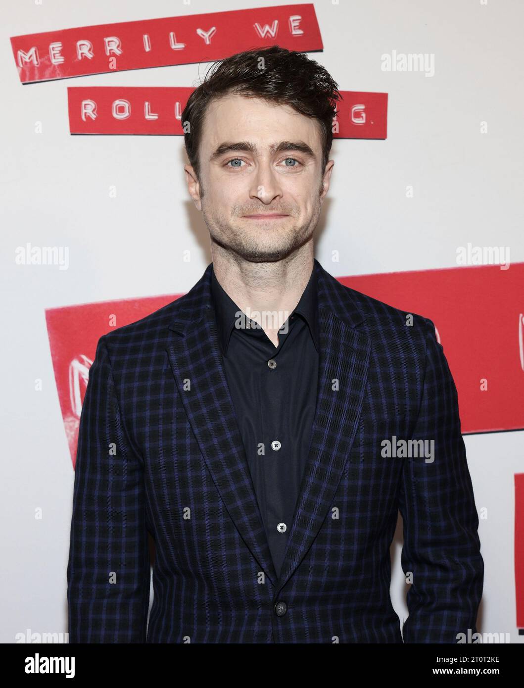 Daniel Radcliffe attends broadway's red carpet celebration of "Merrily ...