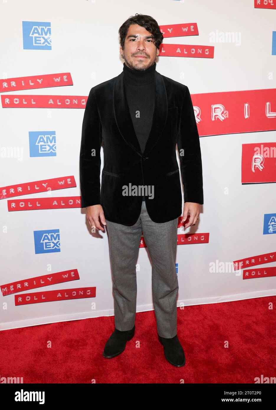 Raul Castillo attends Broadway's red carpet celebration of "Merrily We ...