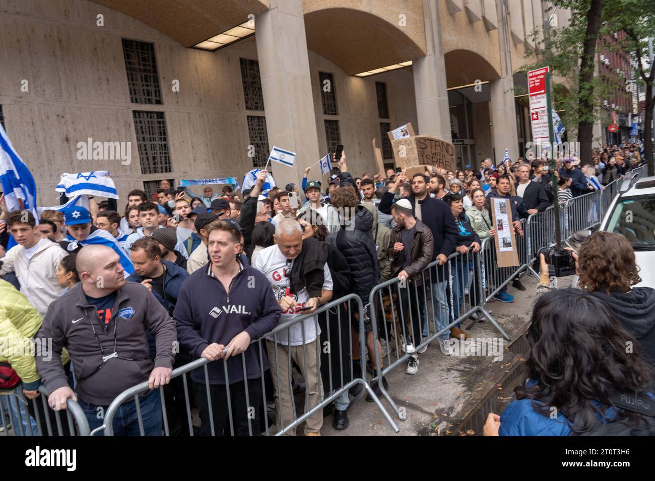 New York, New York, USA. 8th Oct, 2023. (NEW) Pro-Israel Rally Held At ...