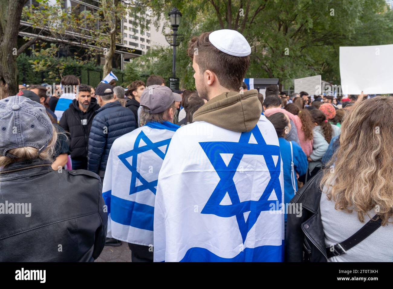 New York, New York, USA. 8th Oct, 2023. (NEW) Pro-Israel Rally Held At ...